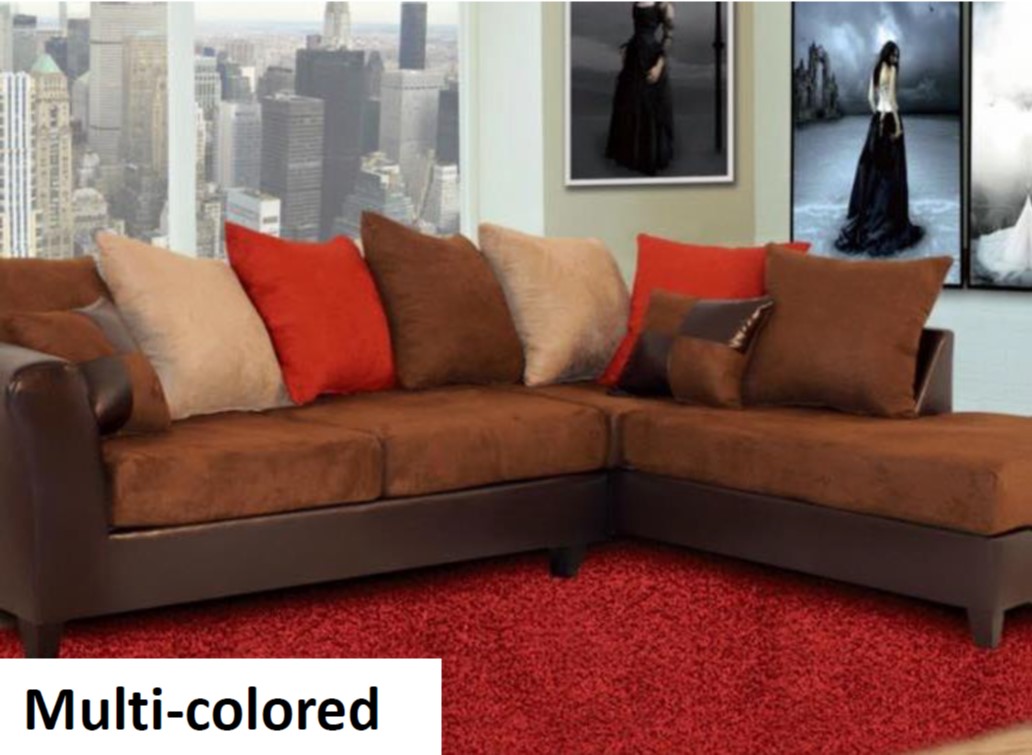 J.V. Furniture - Sectional Multi-color